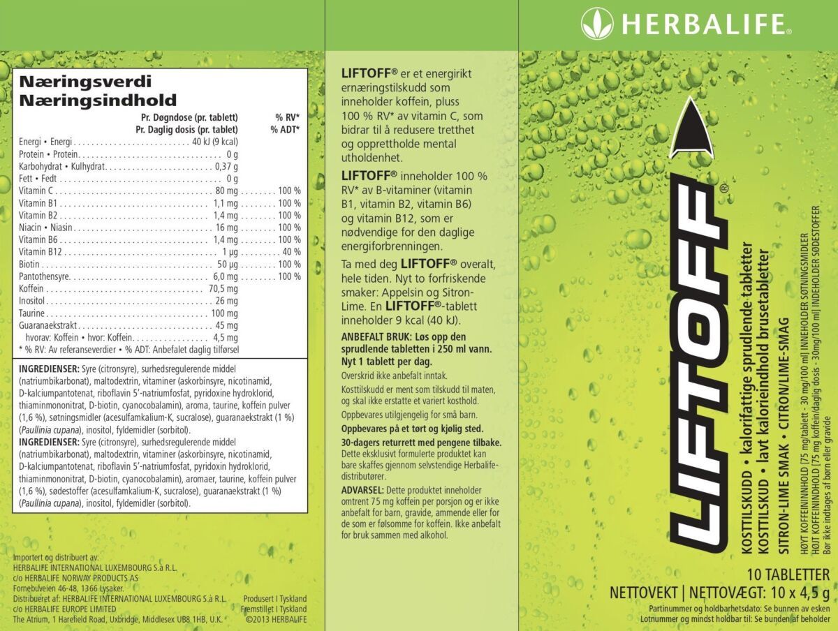 Liftoff energidrik-Selvstændigt Herbalife Nutrition Medlem